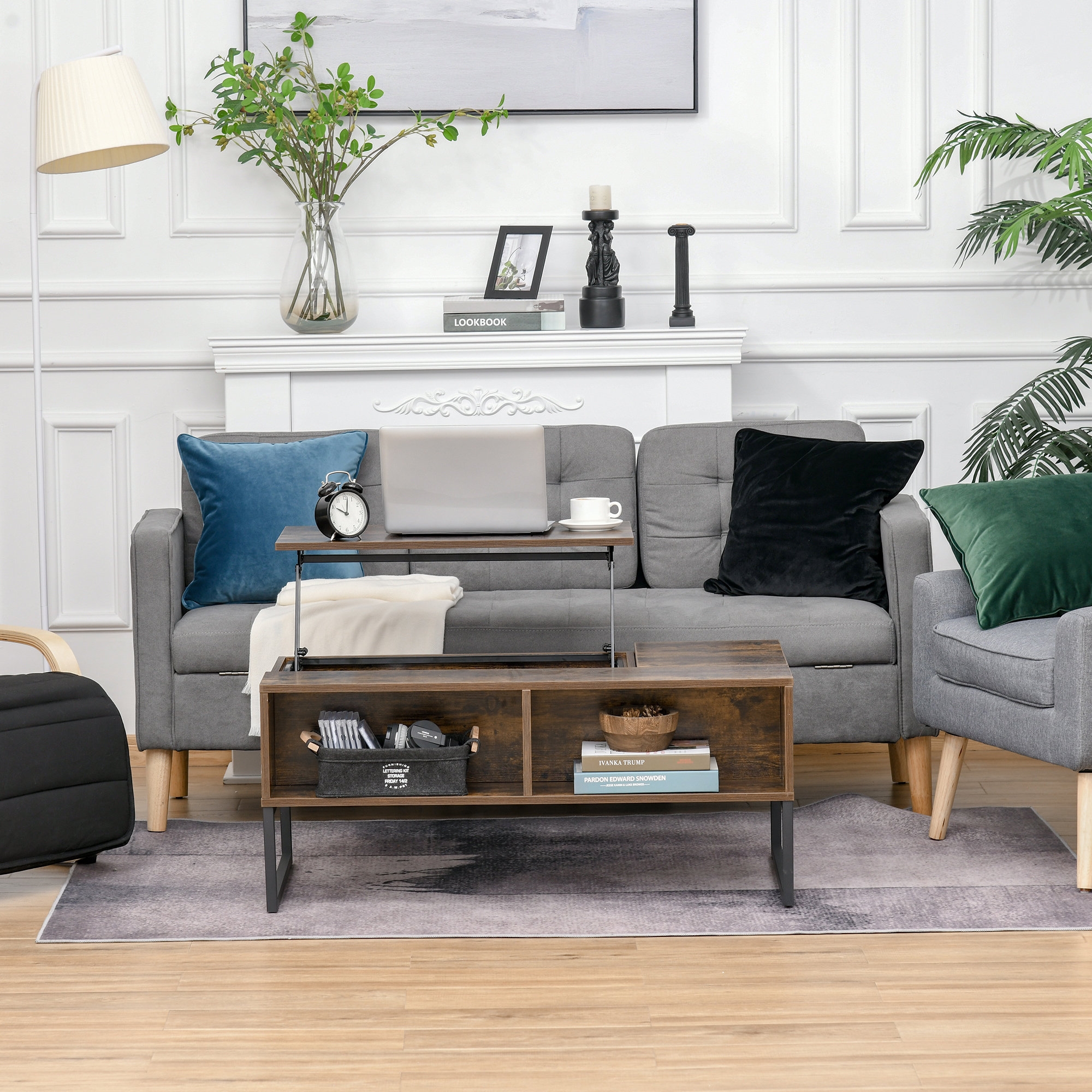 Edward coffee table with storage store